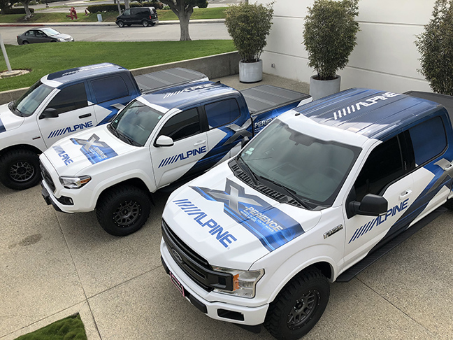 New Demo Trucks Unveiled by Alpine Electronics - TWICE