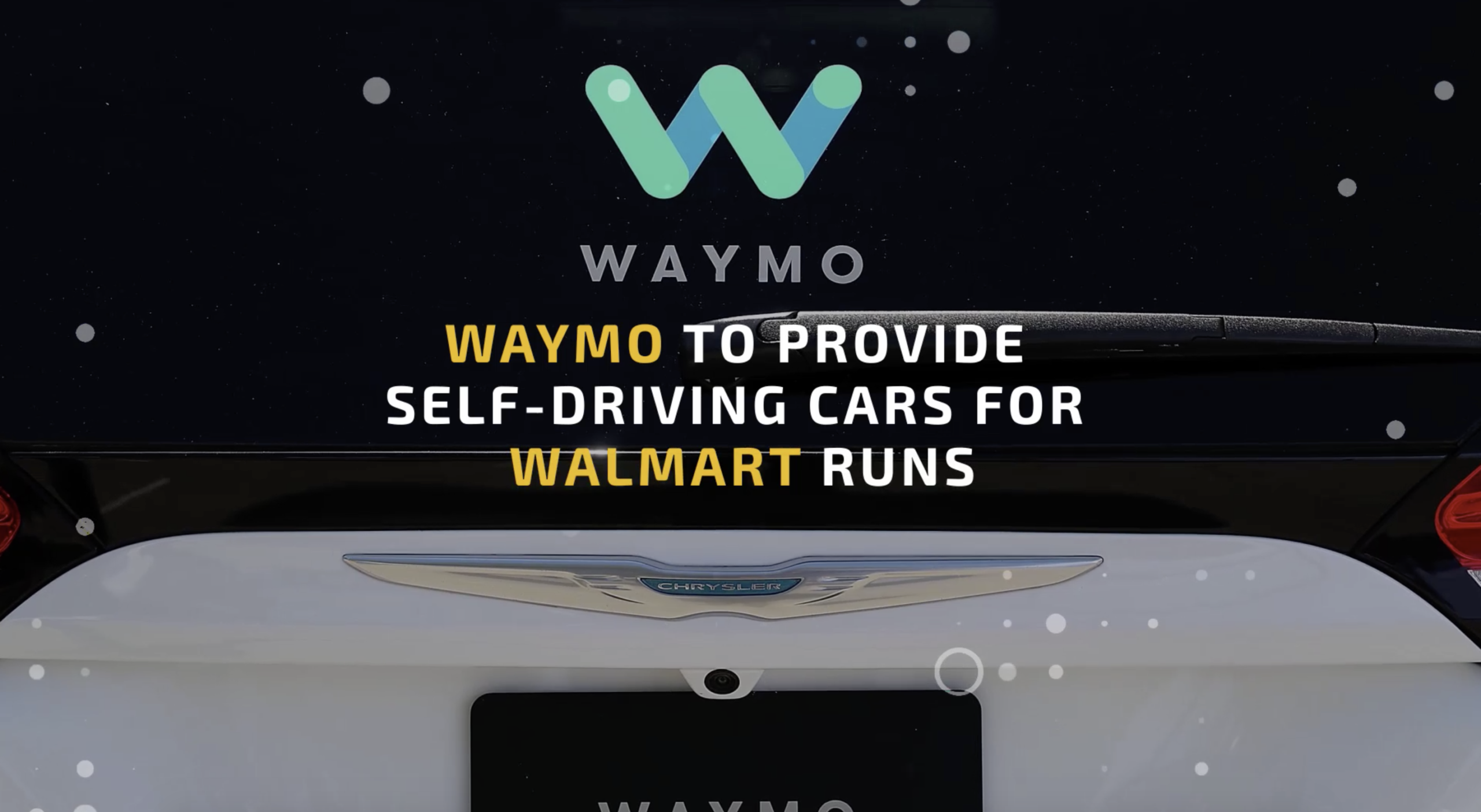 Walmart Teams With Waymo For Self-Driving Car Pilot Program