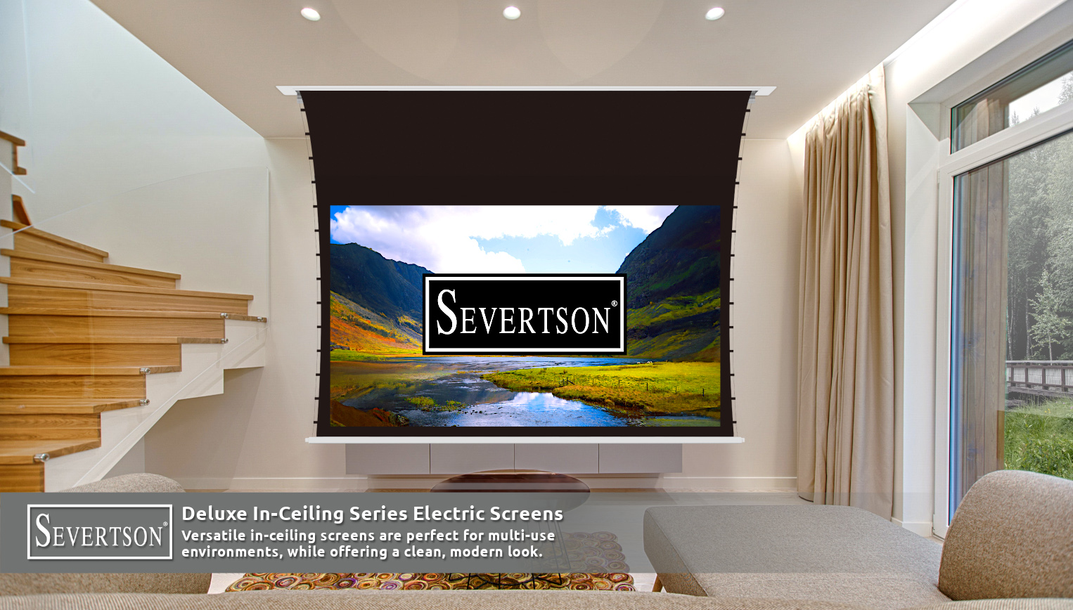 Severtson Features New Deluxe In-Ceiling Motorized Projection Screens ...