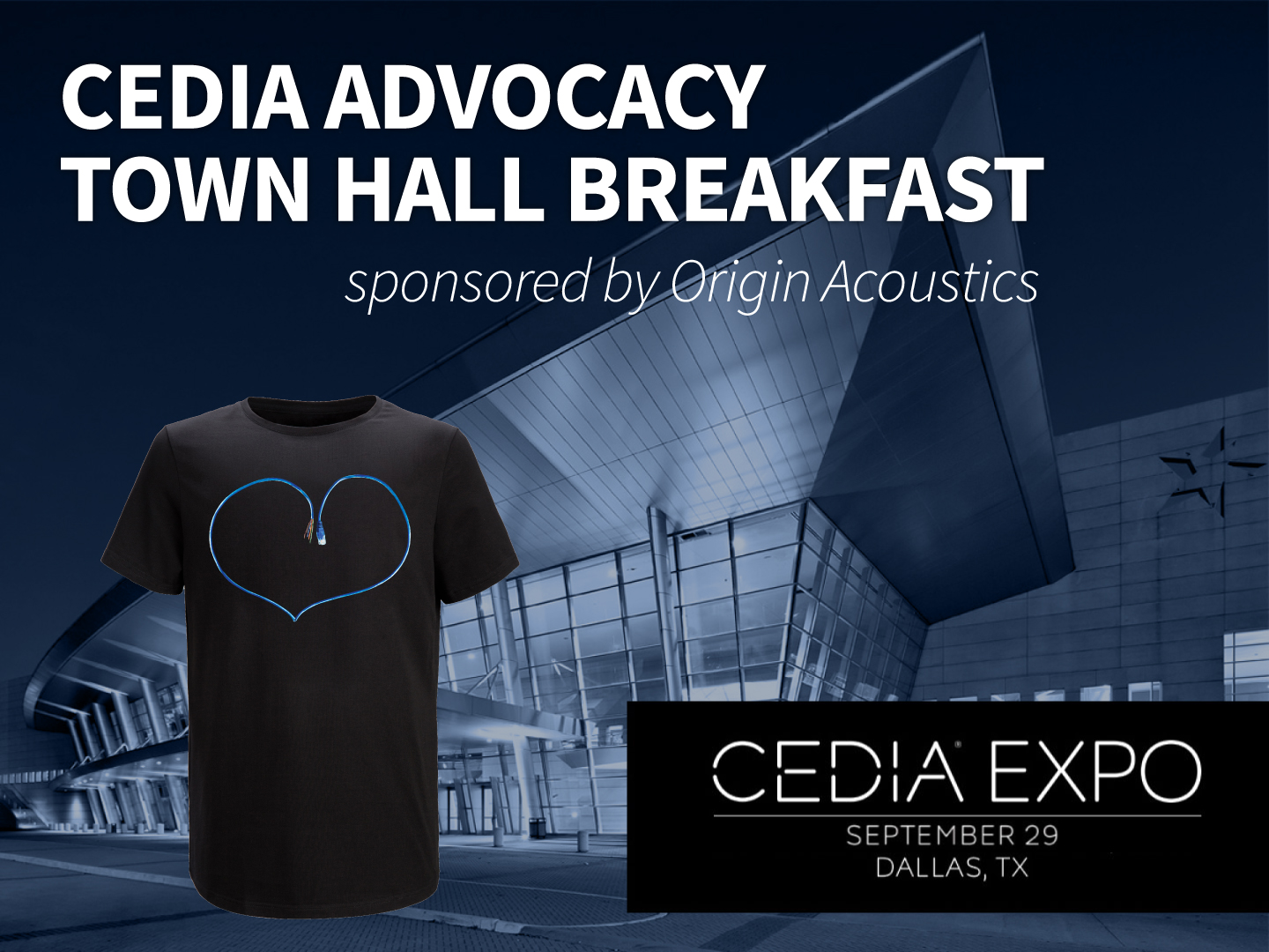 Origin Acoustics Partners with The CEDIA Government Affairs Program - TWICE