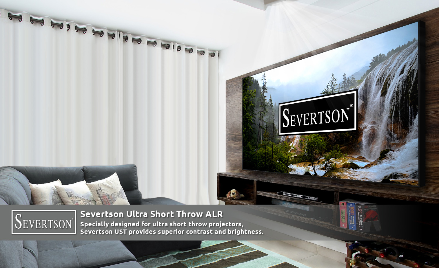Severtson Screens Features New Ultra Short Throw ALR (UST) Projection ...