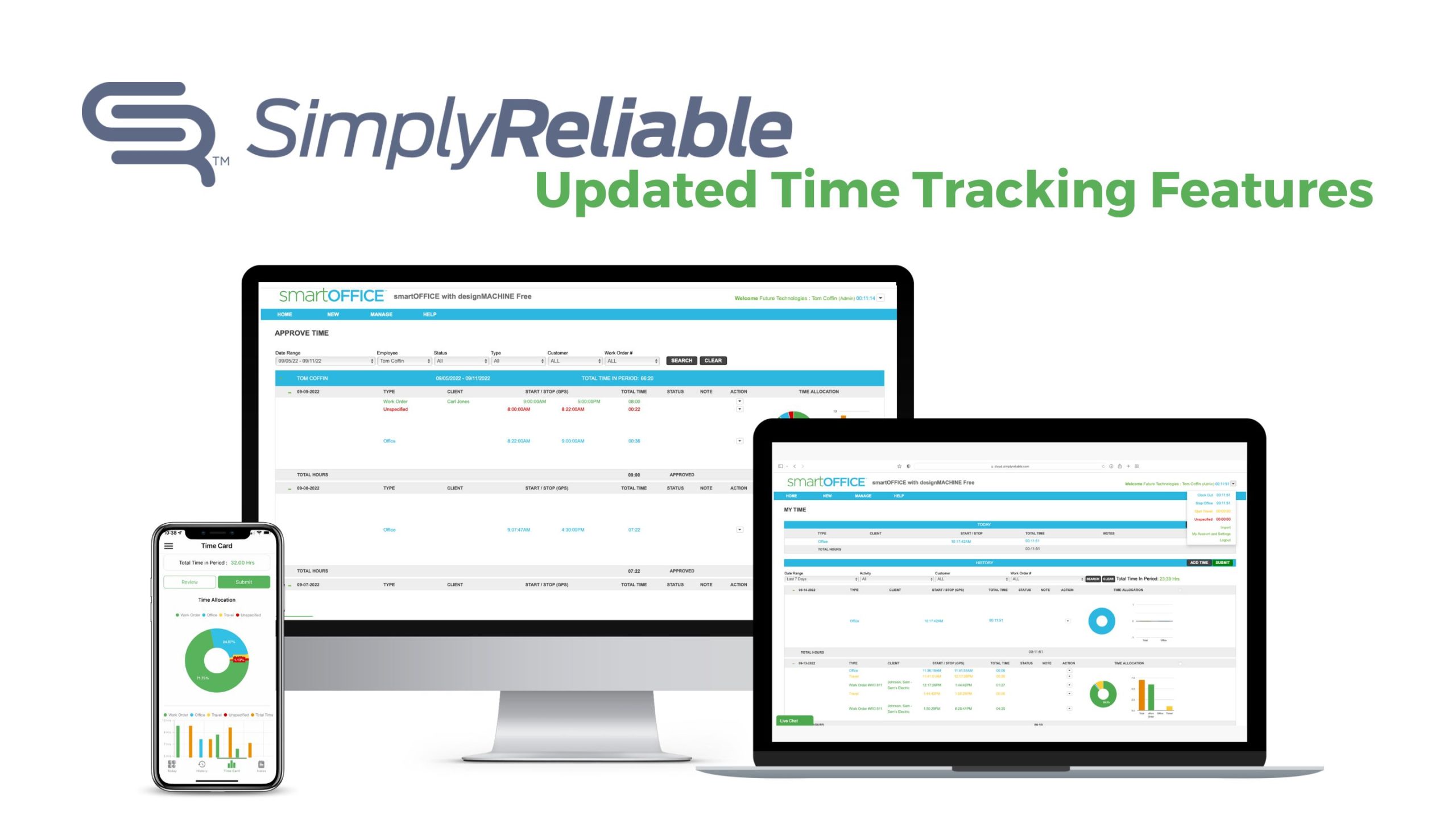 Simply Reliable Announces New Features In Time Tracking, Now Available ...