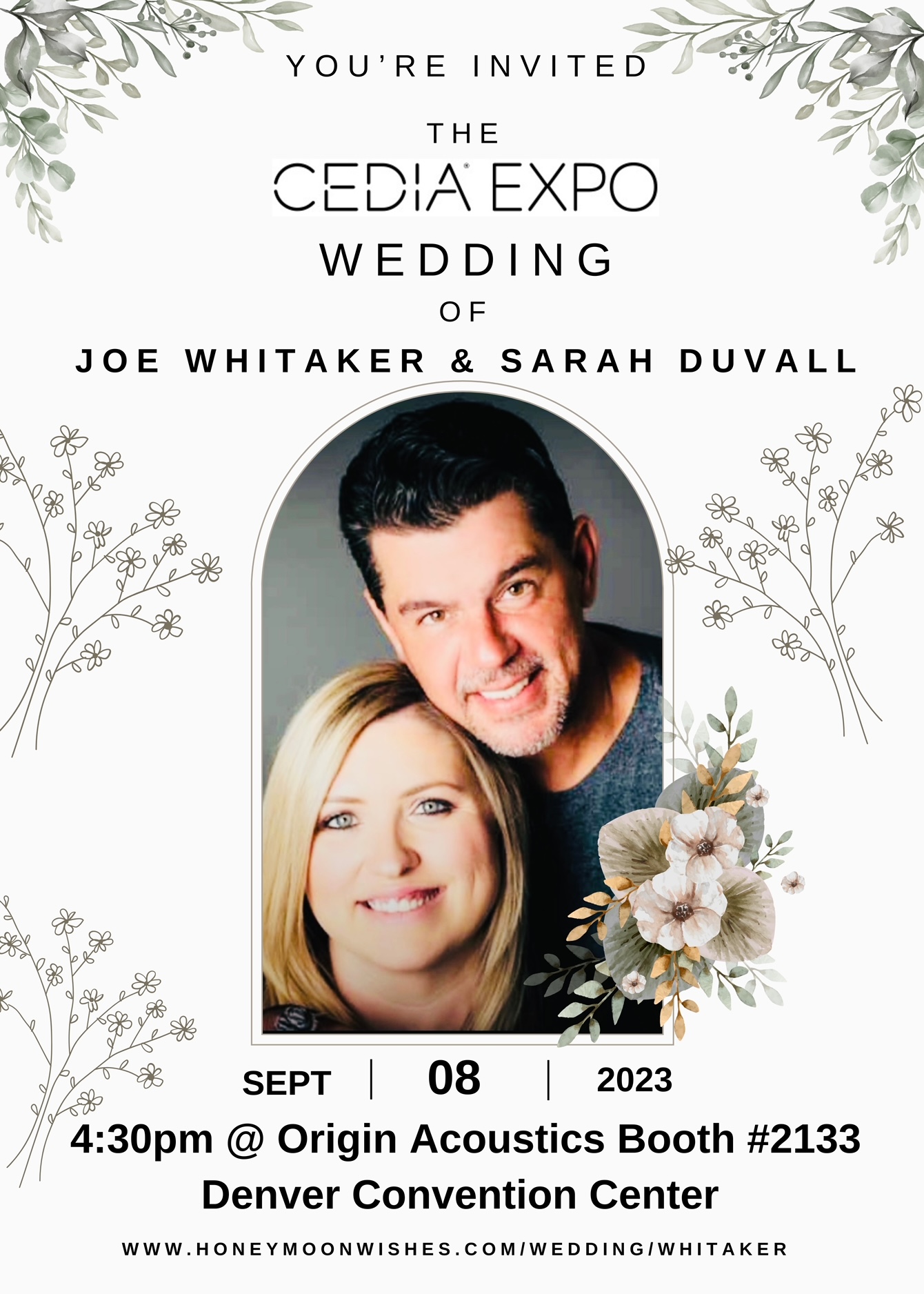 Industry Veteran Joe Whitaker and Sarah Duvall to Wed at CEDIA Expo ...