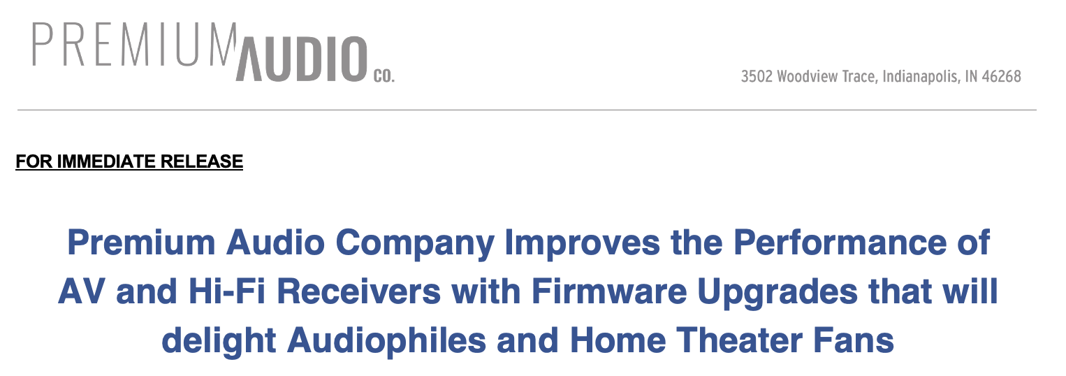 Premium Audio Company Improves the Performance of AV and Hi-Fi ...