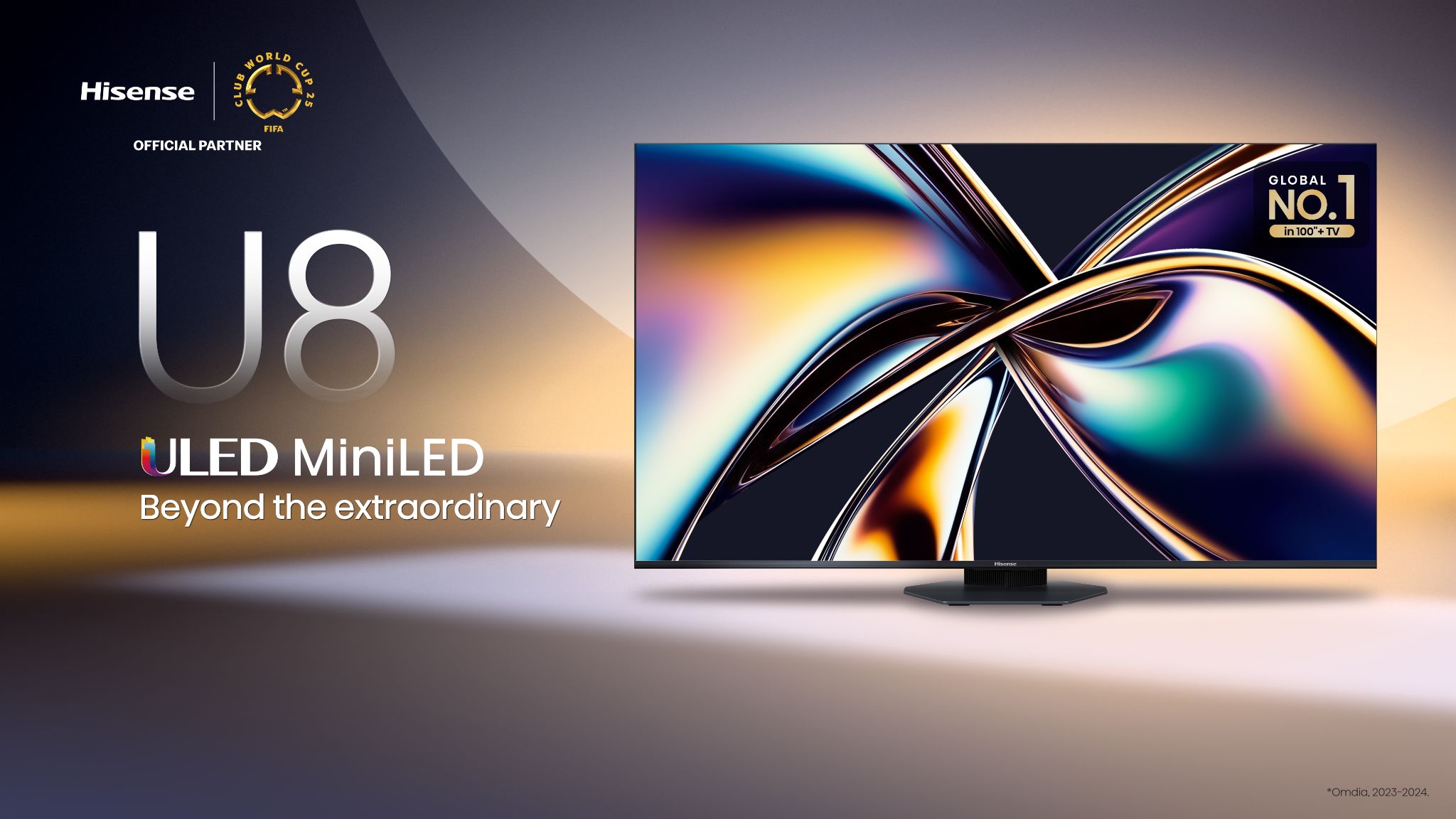 Hisense Launches U8QG MiniLED QLED TV Up To 100" - TWICE