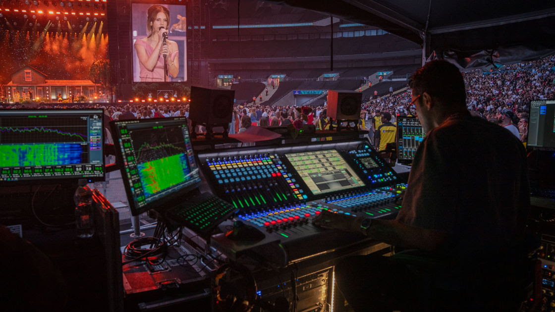 Solid State Logic Live Mixing Consoles at FOH and Monitors for Lana Del ...
